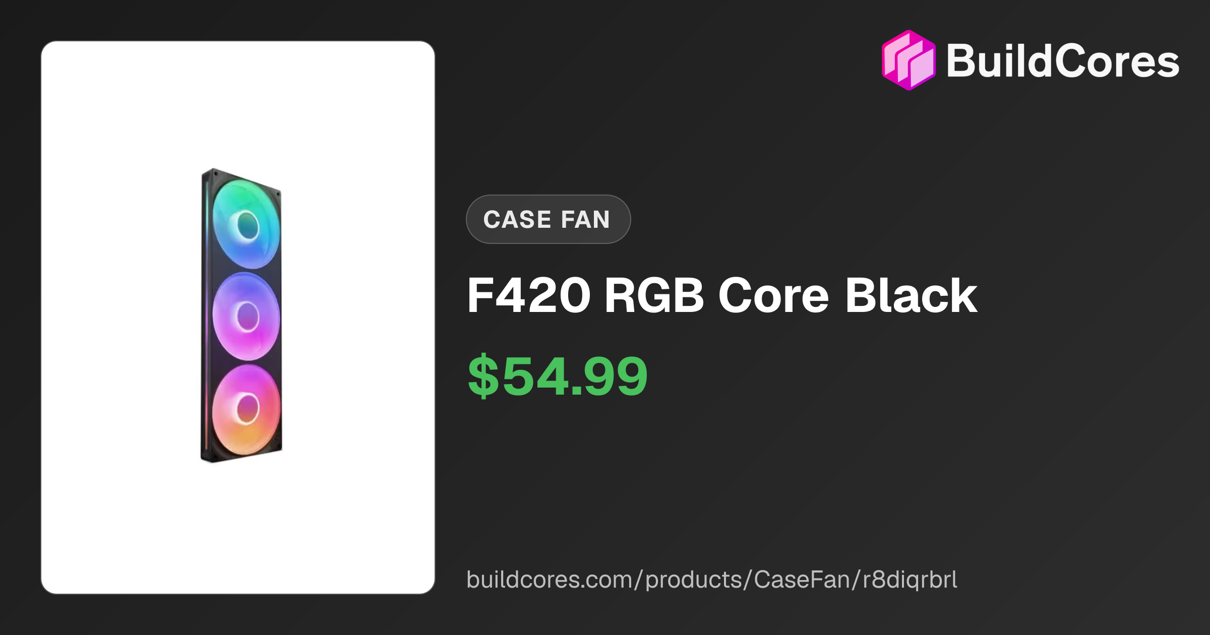 F420 RGB Core Black | BuildCores