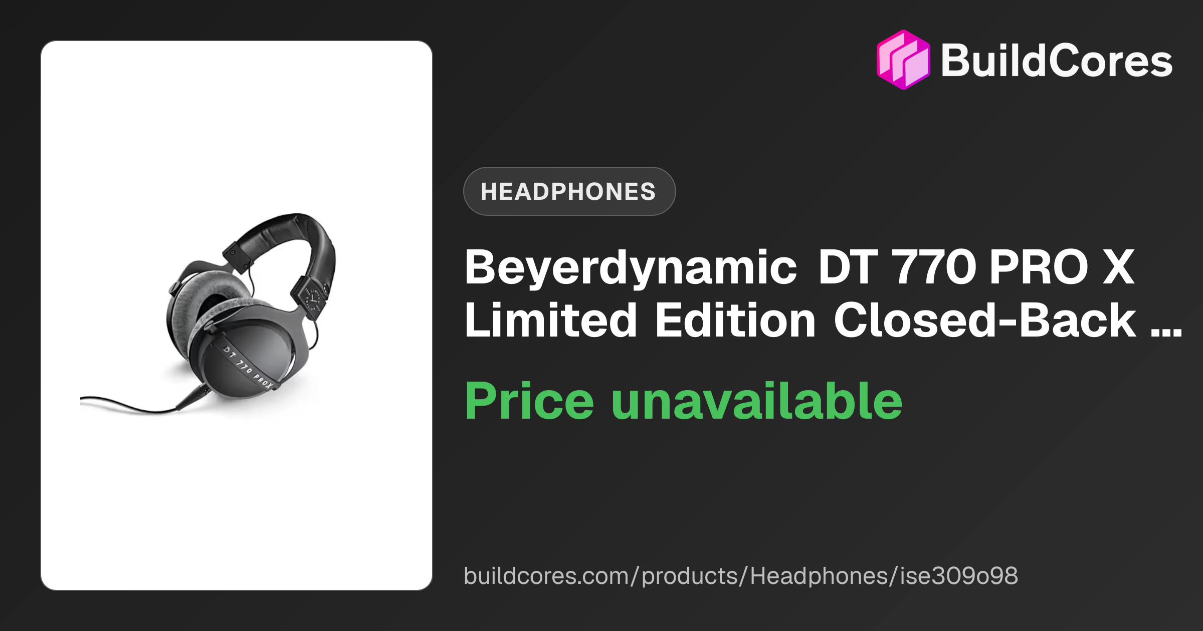 Beyerdynamic DT 770 PRO X Limited Edition Closed-Back Headphones ...