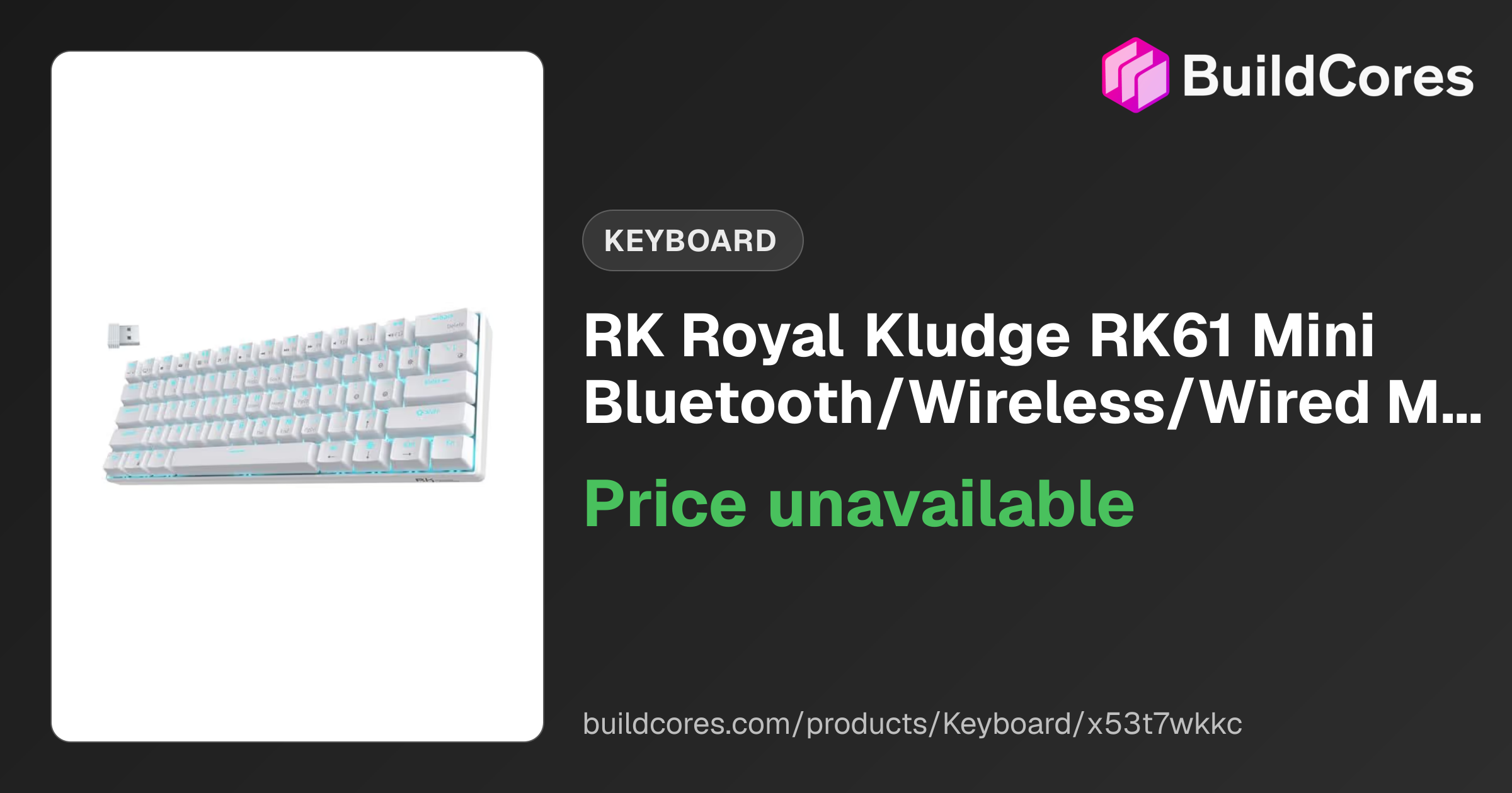 Keyboard Details | BuildCores