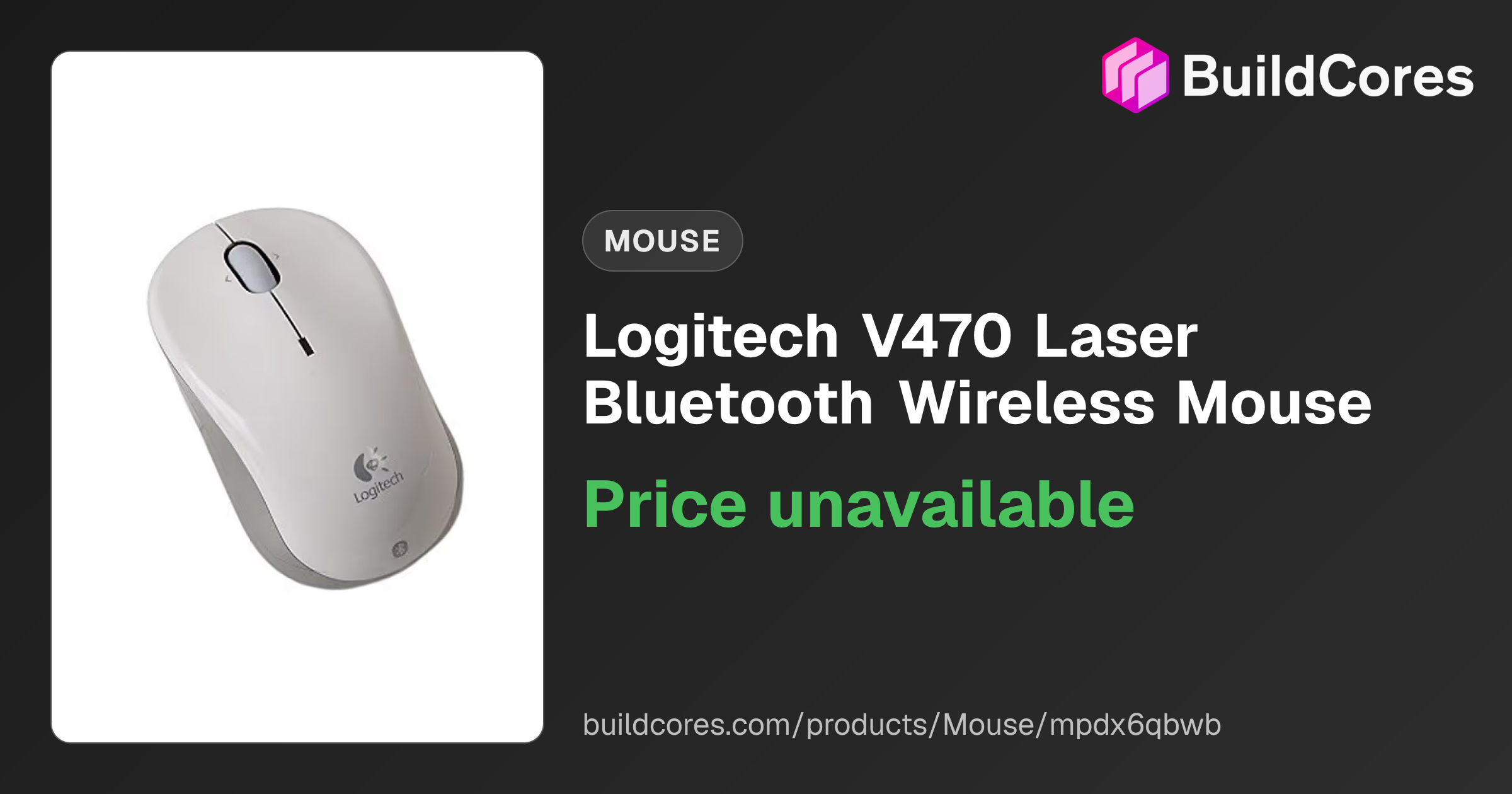 Logitech V470 Laser Bluetooth Wireless Mouse | BuildCores