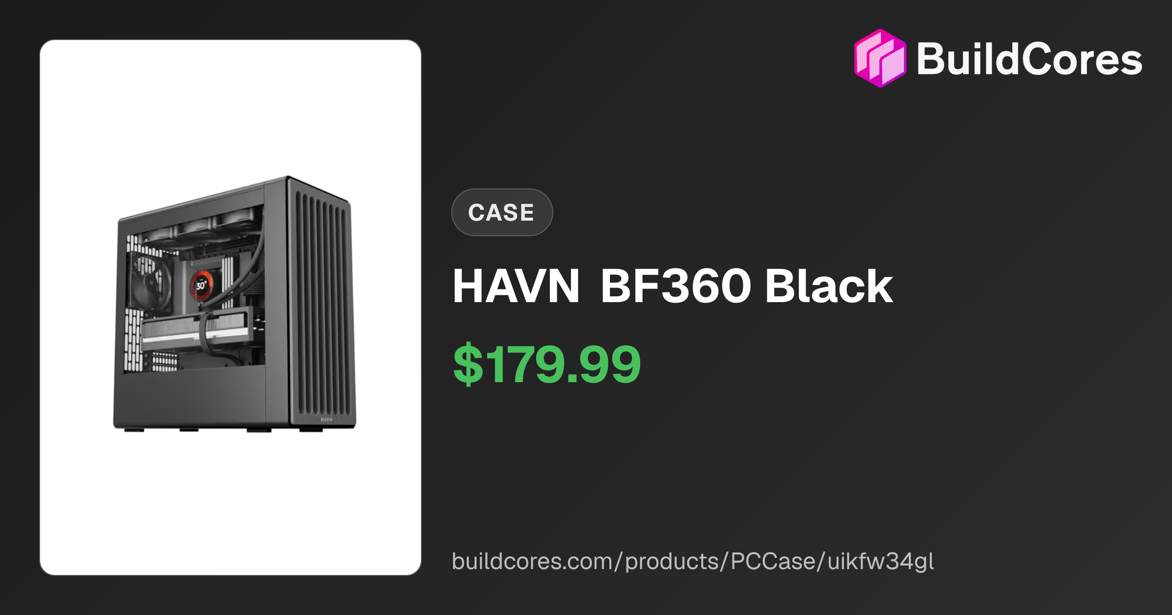 HAVN BF360 Black | BuildCores